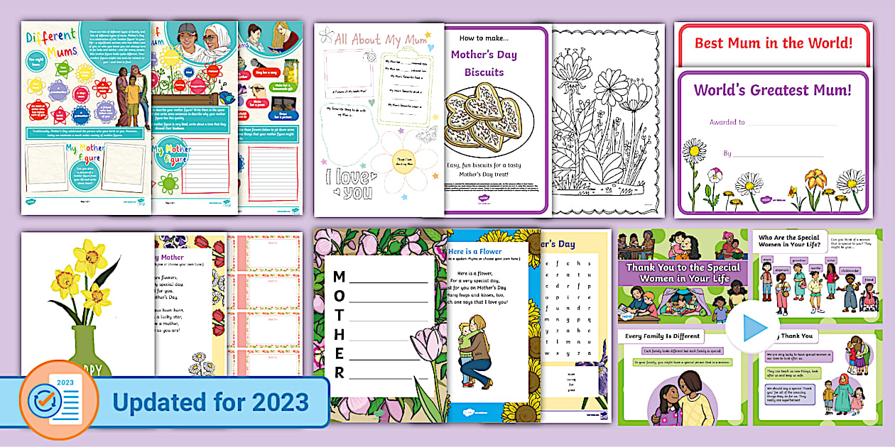 Childminder Mother's Day (and Mother Figures) Resource Pack
