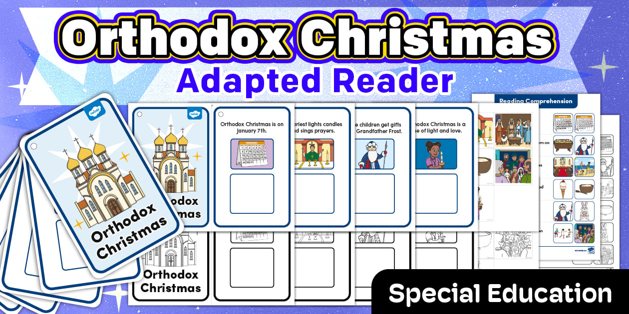 Orthodox Christmas Adapted Reader for Special Education
