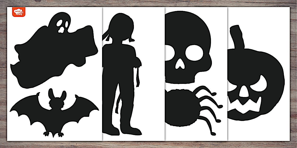 Printable Halloween Window Silhouettes | Twinkl Party