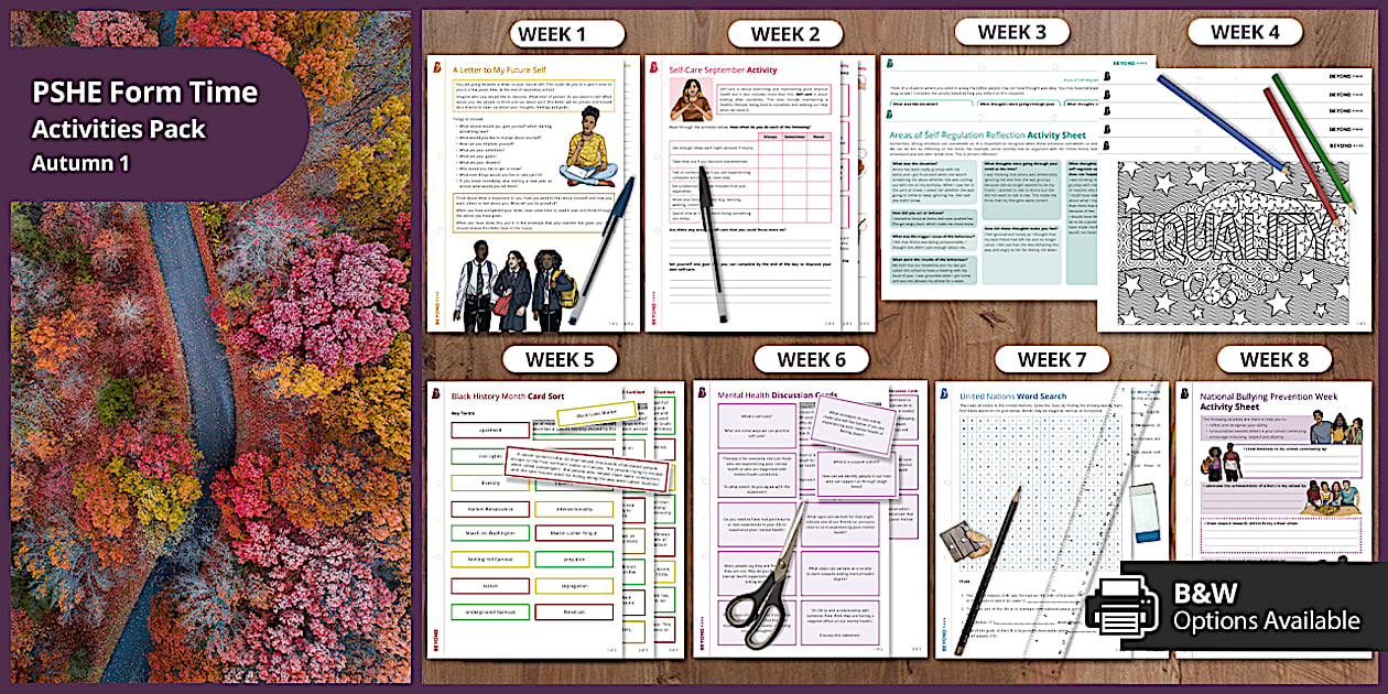 Autumn Form Time Pack KS3-KS4 2025 - Twinkl