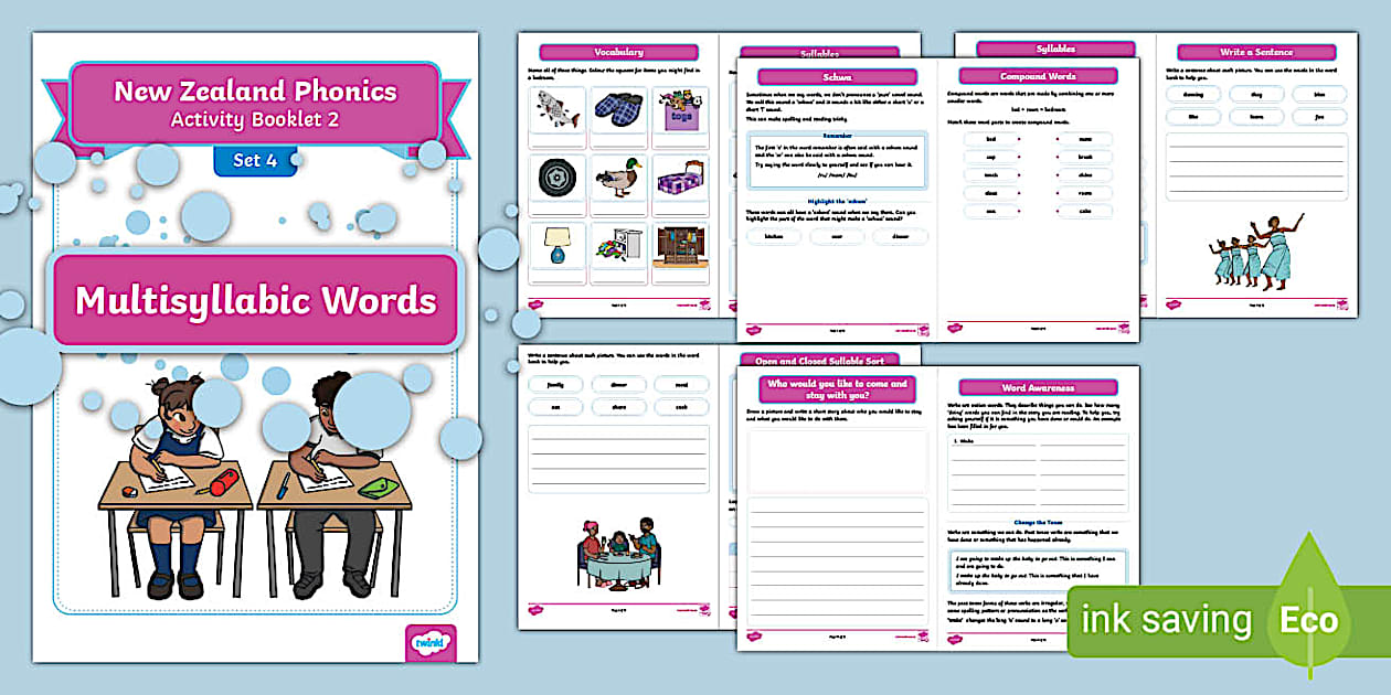 New Zealand Phonics Plus Activity Booklet 2 (Set 4)