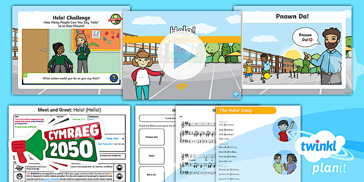 Welsh: Meet and Greet: Lesson 1 - Hello! - Twinkl