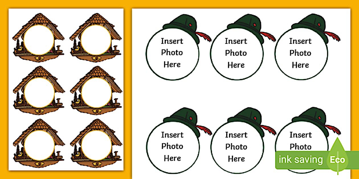 German Village Face Cut-Outs