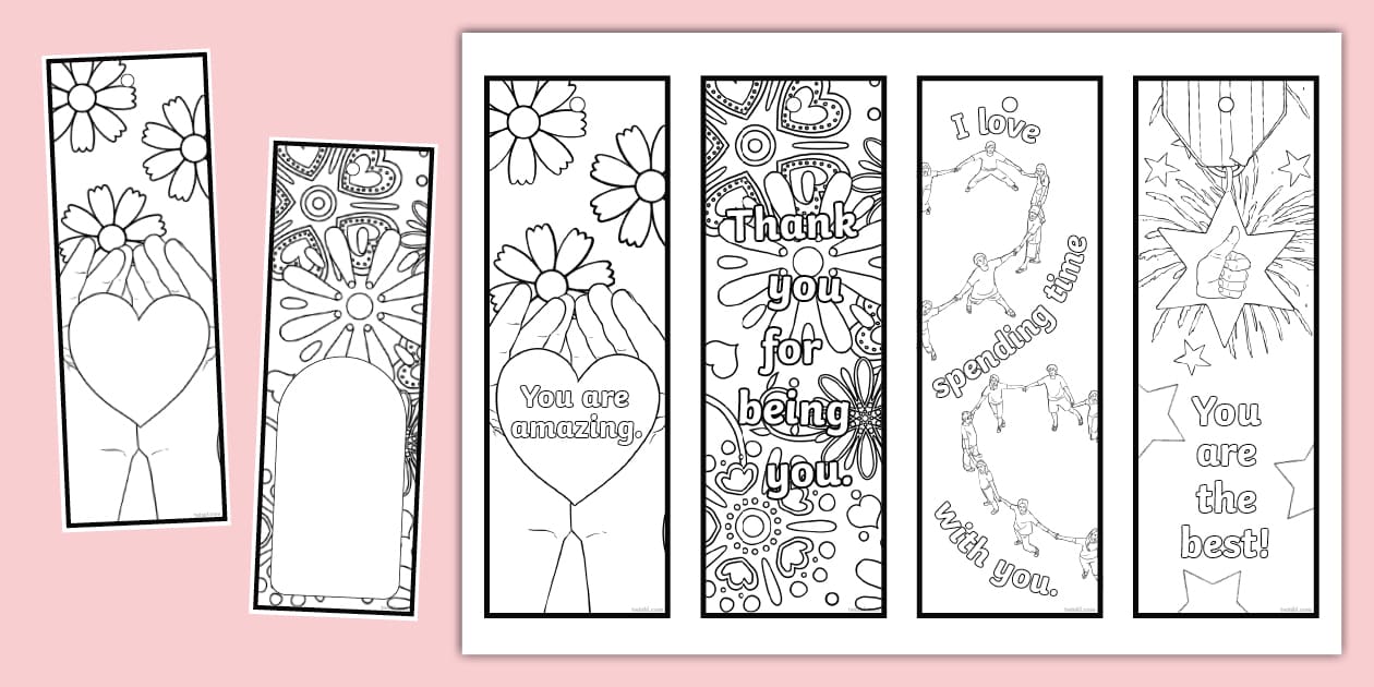 World Kindness Day Compliment Bookmarks - Twinkl