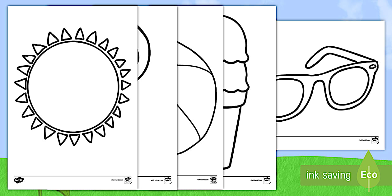 Summer Craft Printables | Art and Craft Resources | Twinkl