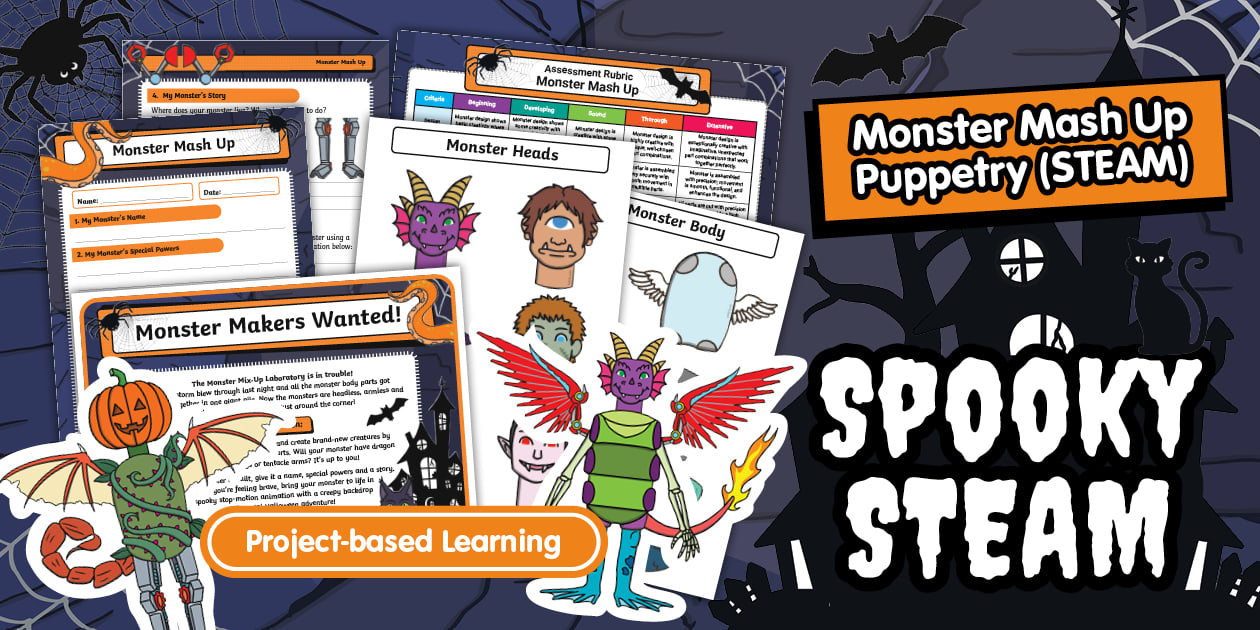 Monster Mash Up Puppetry (STEAM)