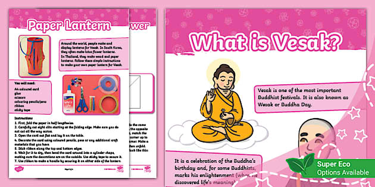 Vesak Craft Activities (Ages 5 - 7)