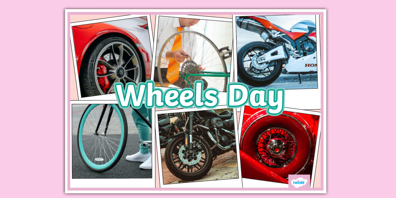 Wheels Day Photo Display Poster (teacher made) - Twinkl
