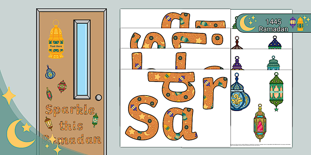 Sparkle this Ramadan Door Display Pack (teacher made)
