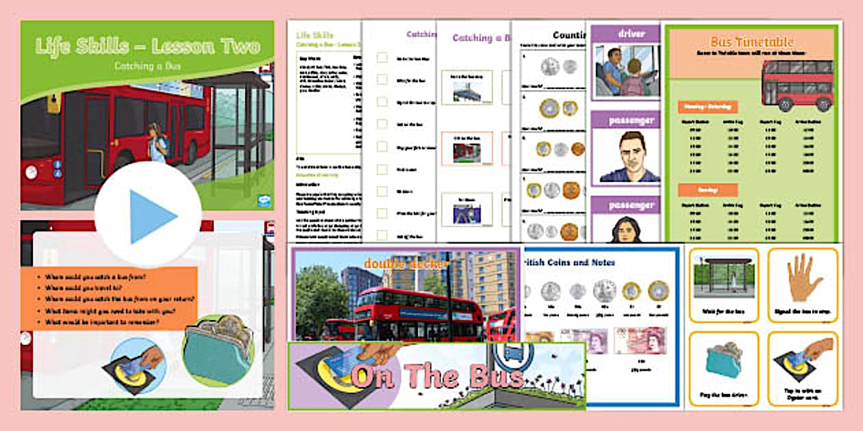 Life Skills Lesson 2 - Catching the Bus (teacher made)