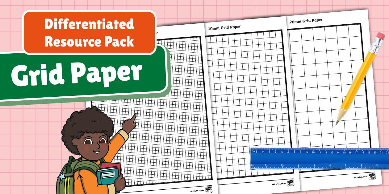 Writing Grid Paper Differentiated Resource Pack