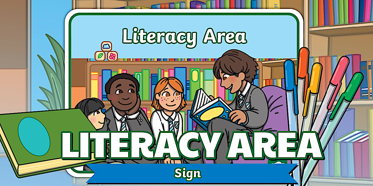 👉 Literacy Area Sign