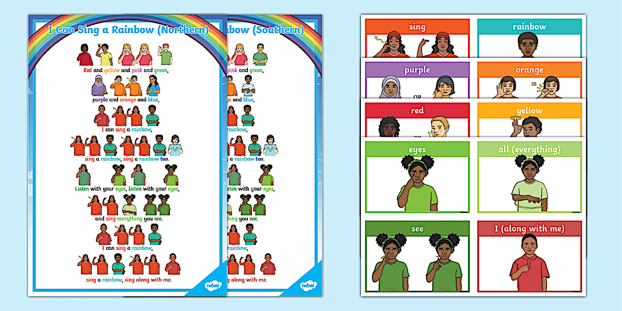 Auslan | 'I Can Sing a Rainbow' Sign Language