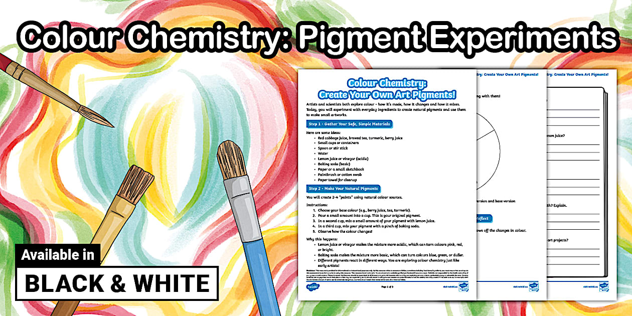 Colour Chemistry: Pigment Experiments