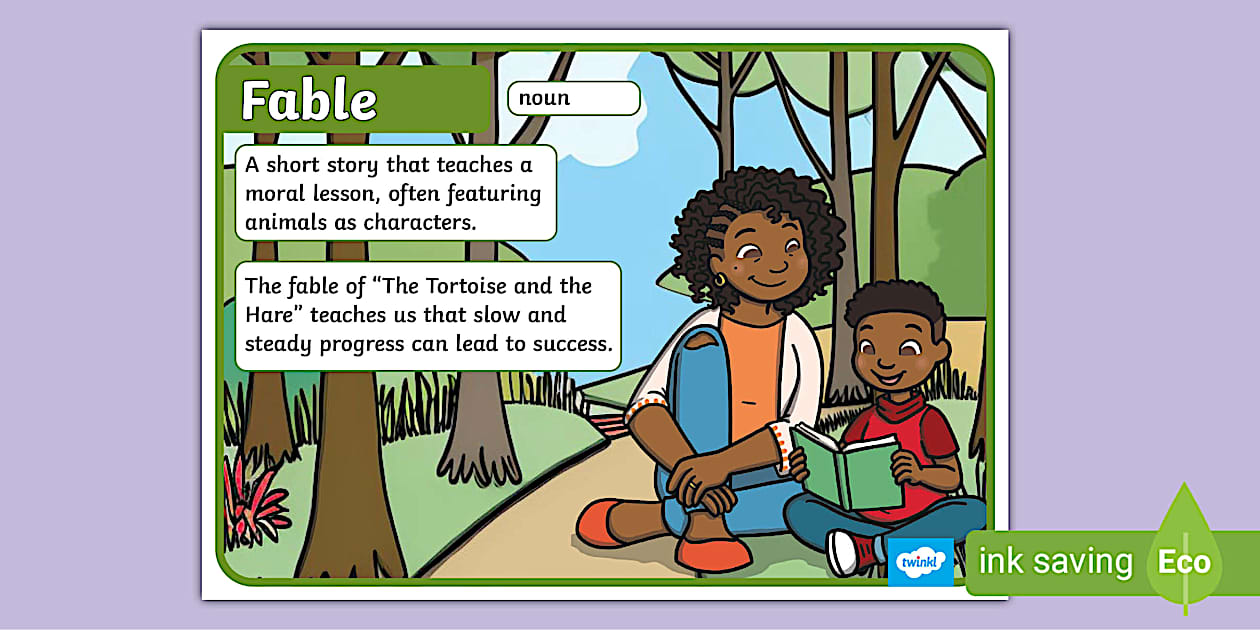 Fable Definition Display Poster (Lehrer gemacht) - Twinkl