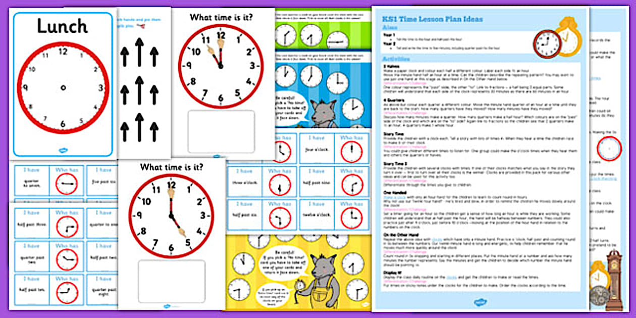 Clock Lesson Plan | Telling the Time Lesson Plan | Maths