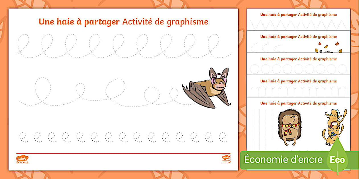 Activité de graphisme - Ebook une haie à partager