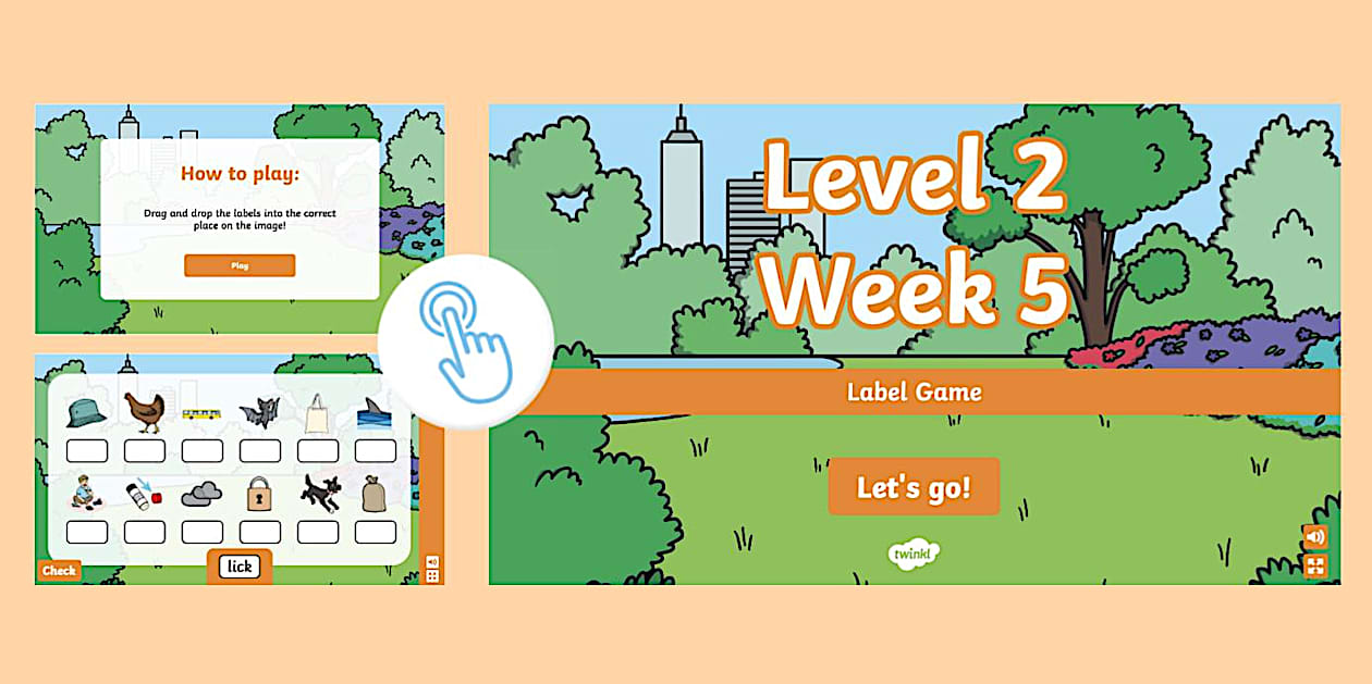 Level 2 Phonics Word Builder Game - Week 5 (teacher made)