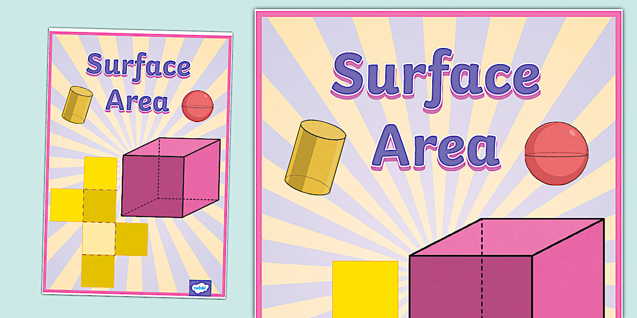 👉 Surface Area Display Poster (teacher made) - Twinkl