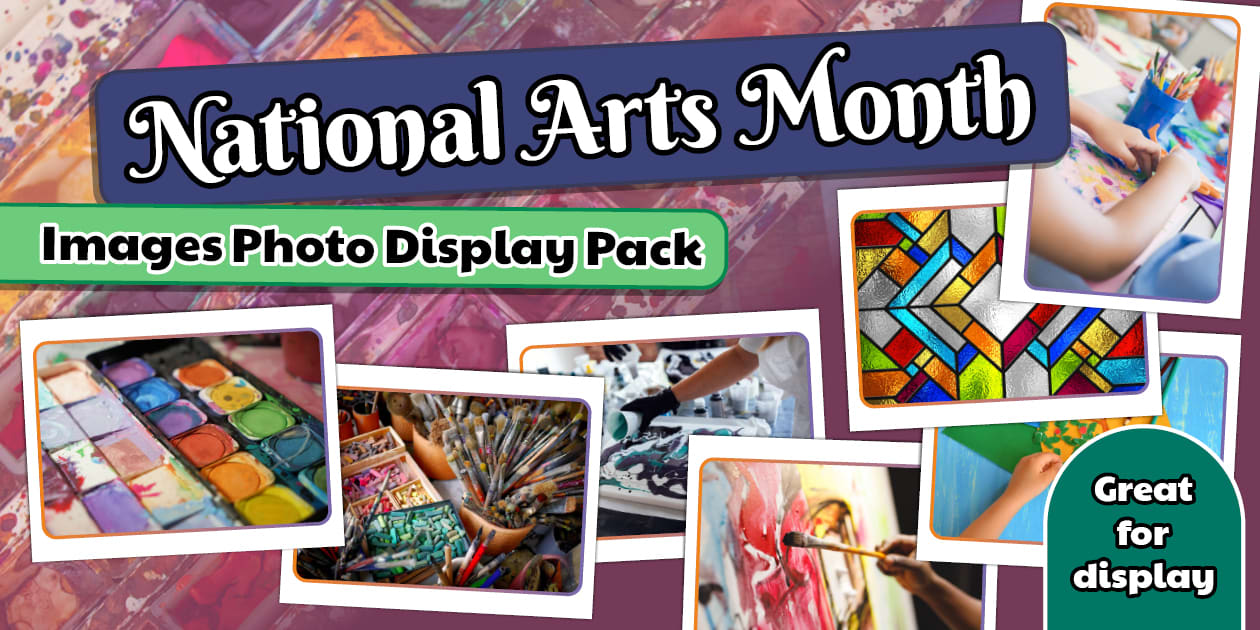 National Arts Month Images Photo Display Pack