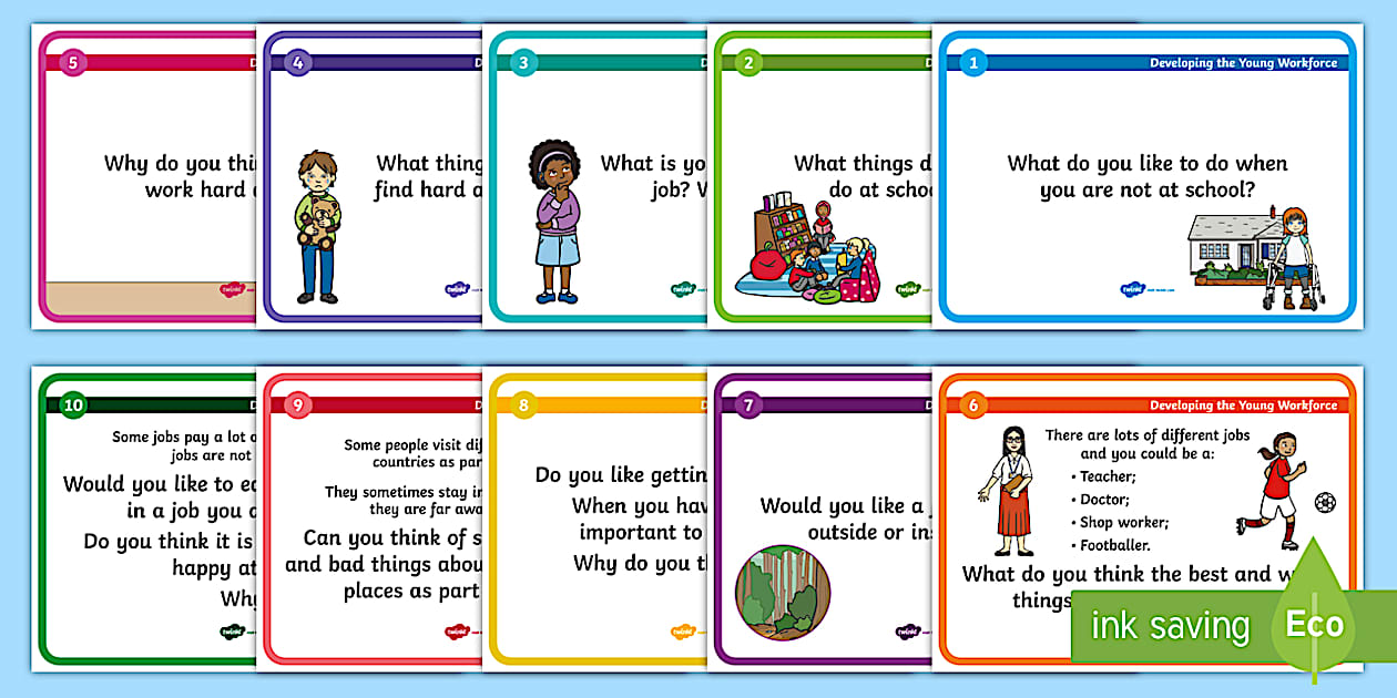 Developing the Young Workforce Blether Stations - Twinkl