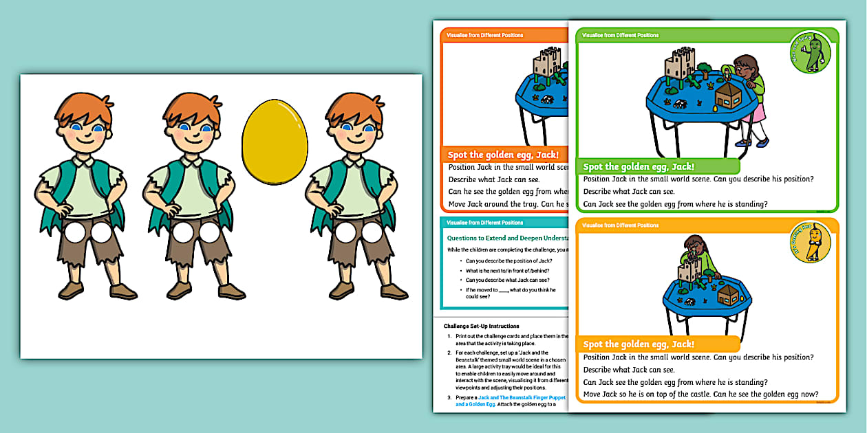 👉 EYFS Maths Challenges Visualise from Different Positions