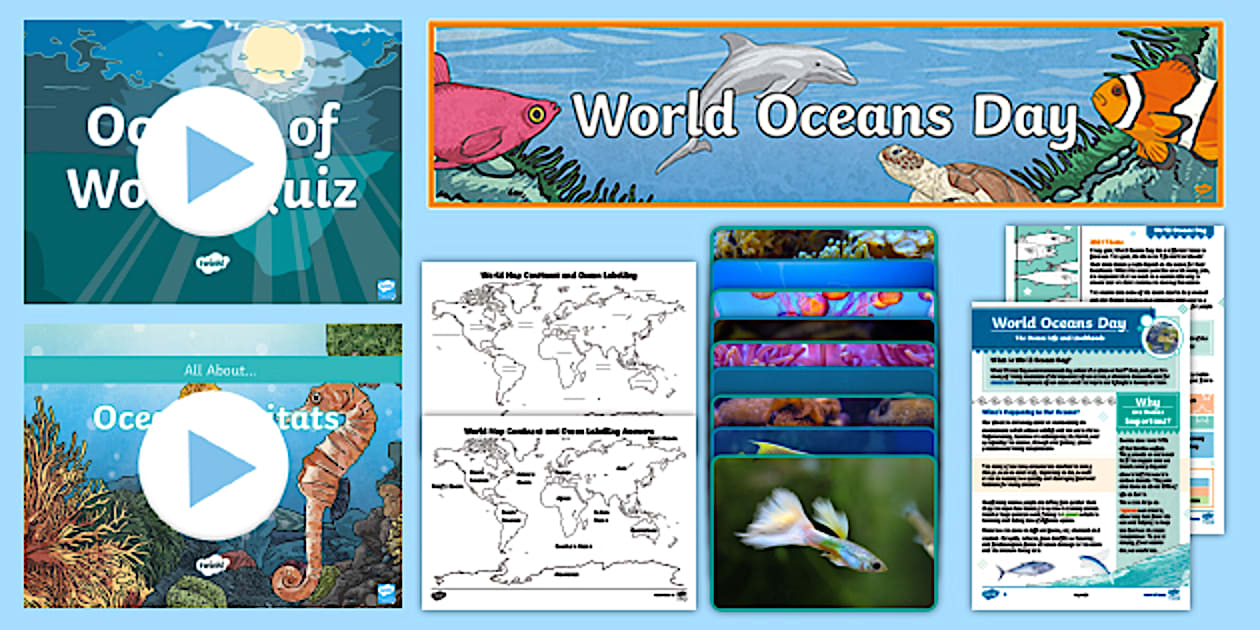 World Oceans Day Resources Bumper Pack (teacher made)