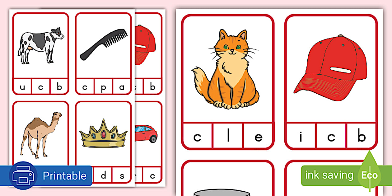 Grade R Phonics: Letter c Peg Card (teacher made) - Twinkl