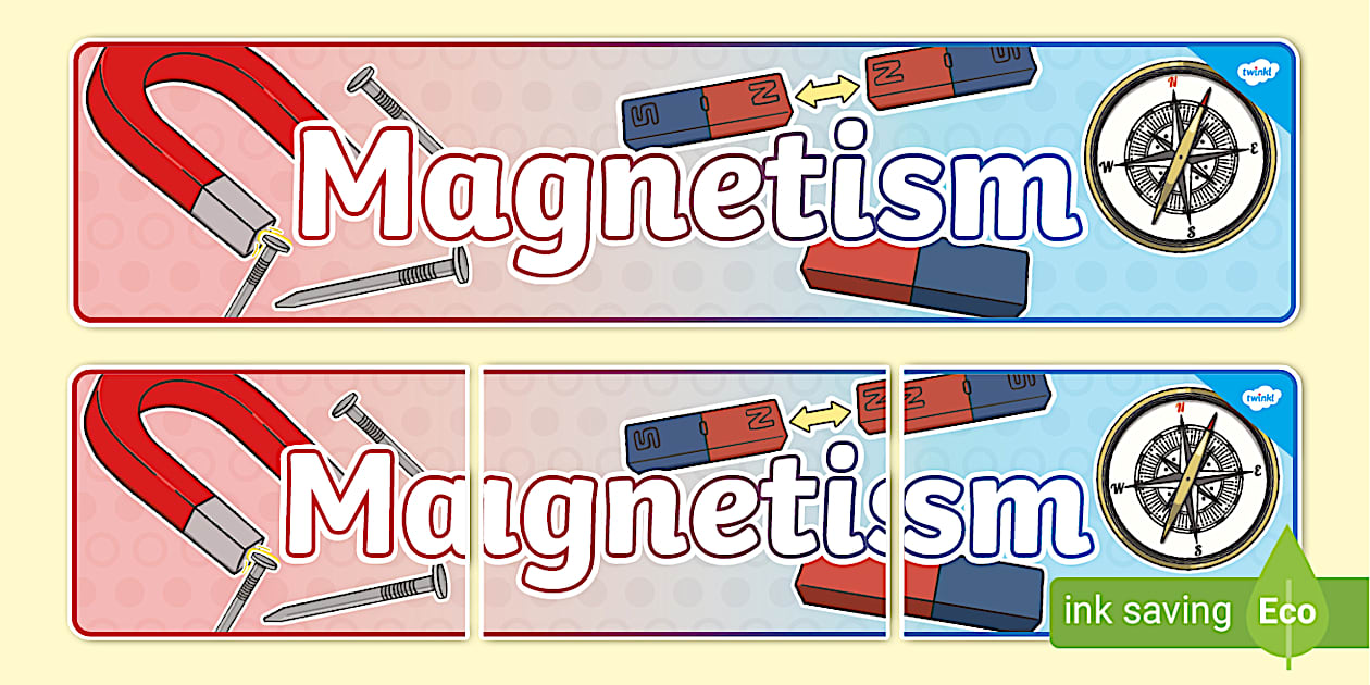 Magnetism Display Banner (Teacher-Made) - Twinkl