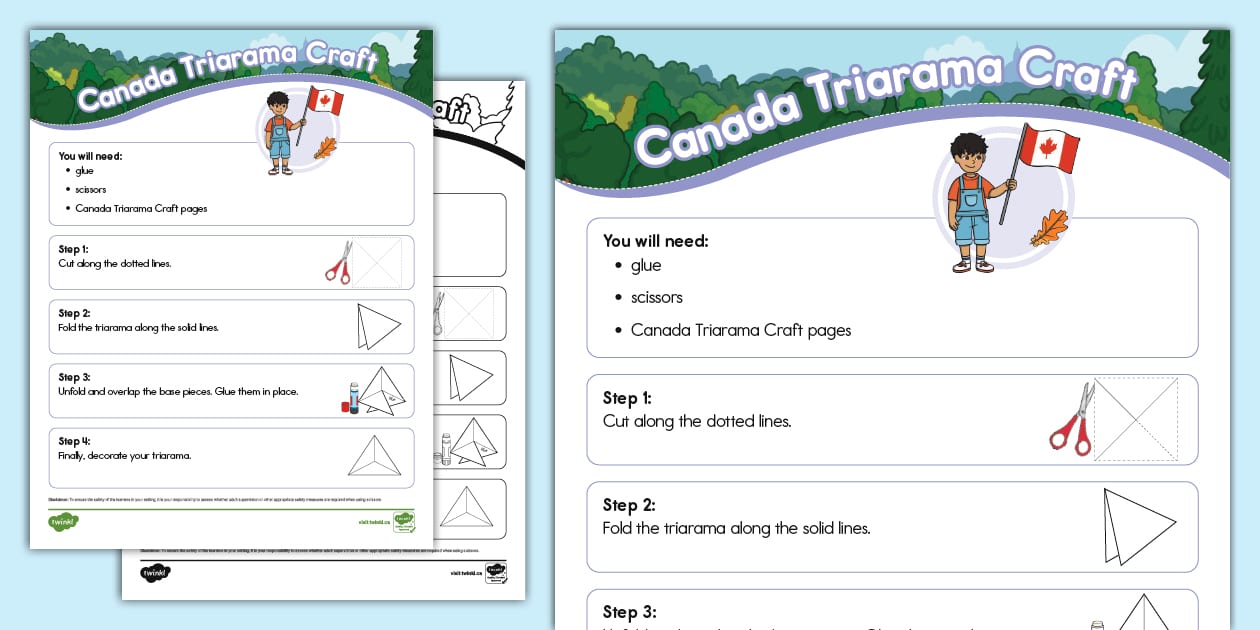 Canada Triarama Craft - Twinkl Canada (teacher made)