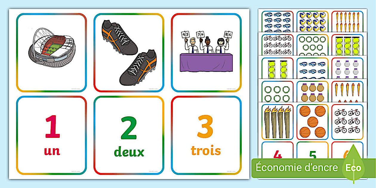 Cartes pour jeu de paires sur le thème olympique - Twinkl