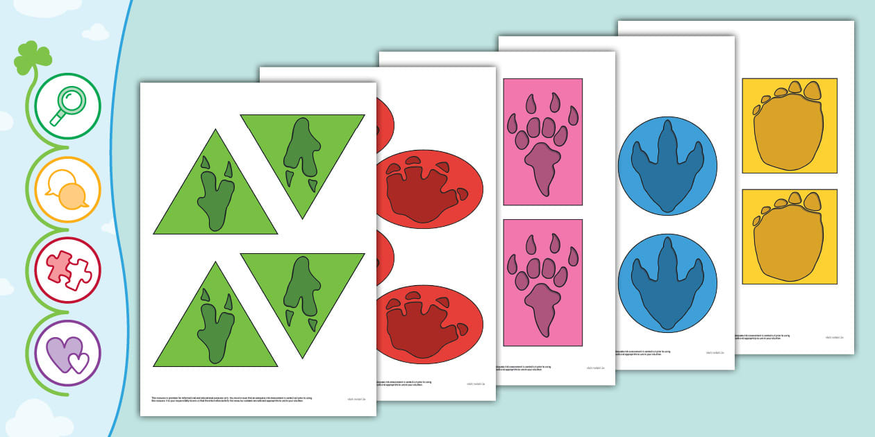 Dinosaur Footprint Hunt (teacher made) - Twinkl
