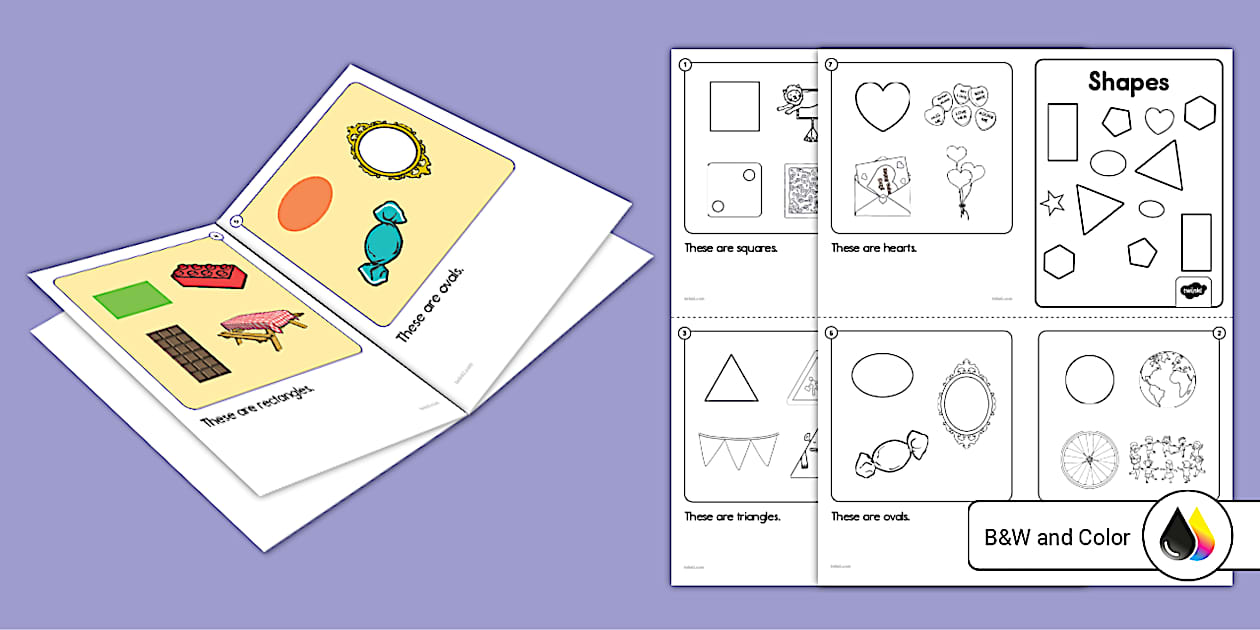 Shapes Early Emergent Reader - Twinkl