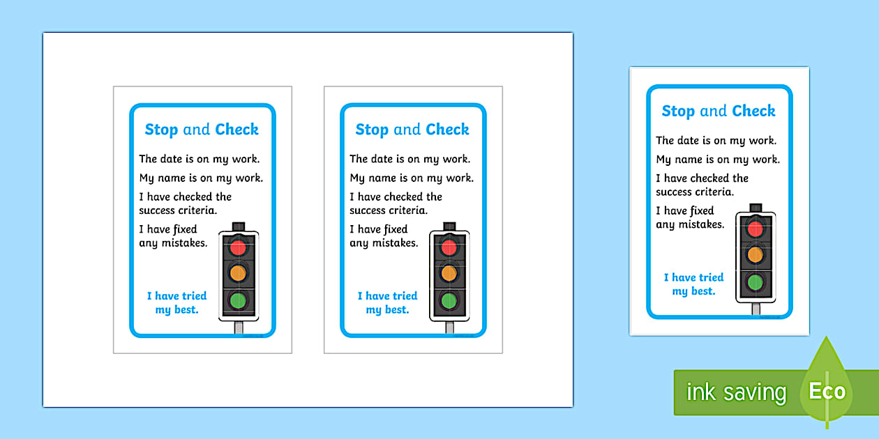 Editable Stop and Check Work Checklist Tolsby/Fiestad Sign