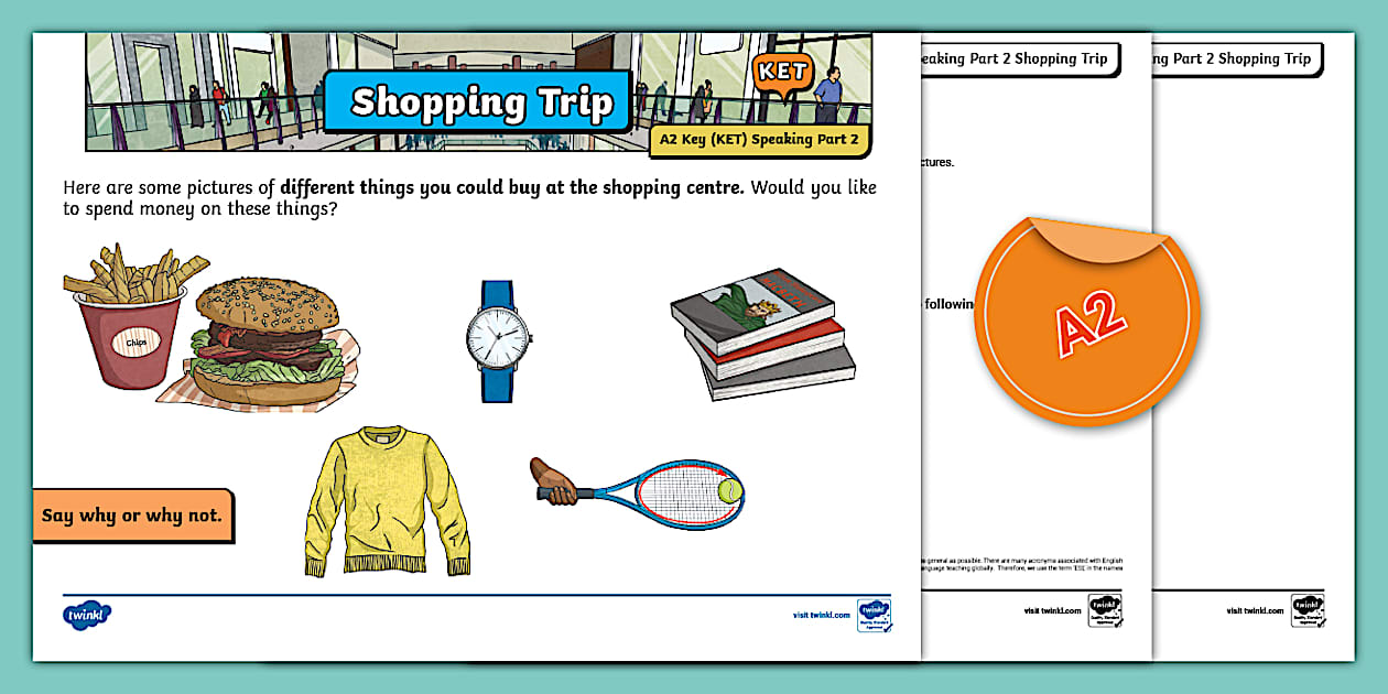 A2 Key Speaking Part 2 Practice with Twinkl (teacher made)