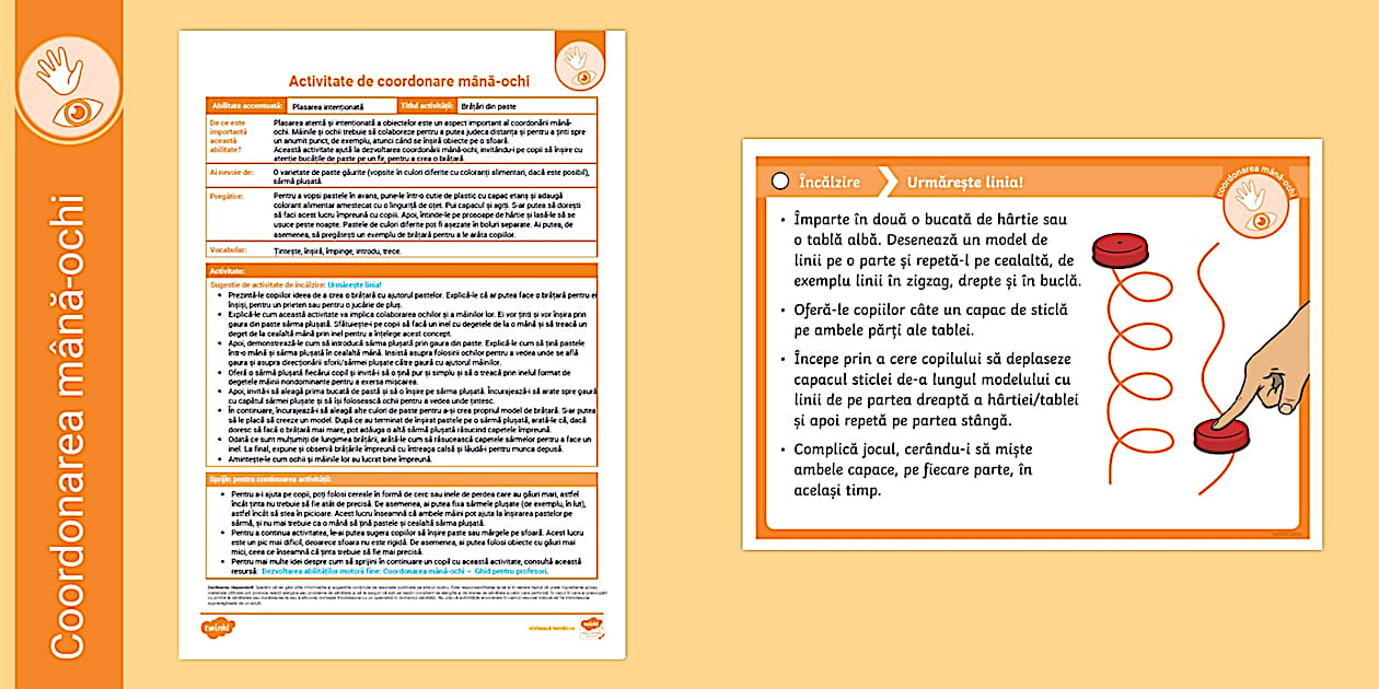 Coordonarea mână-ochi – Brățară din paste