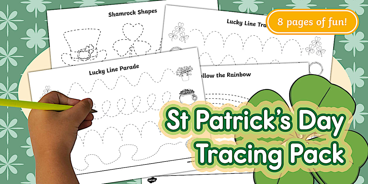St Patrick’s Day Tracing Pack | Fun Prewriting and Pencil Control