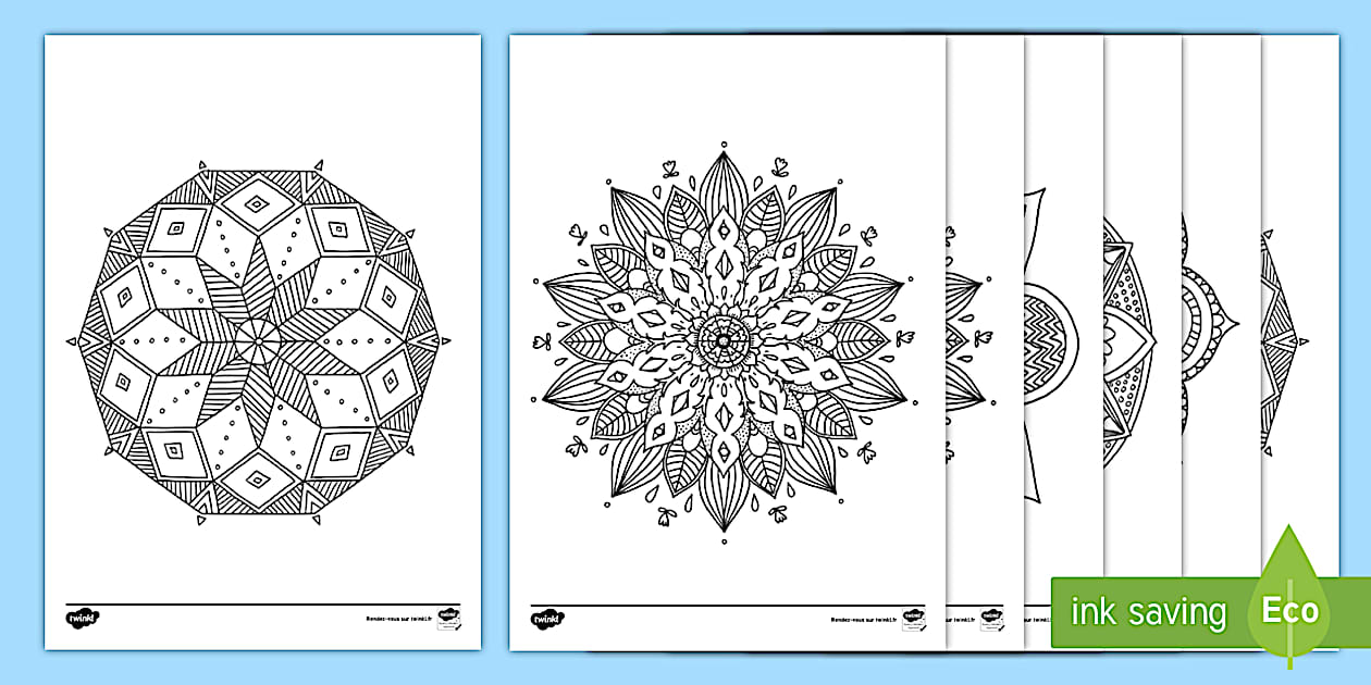 Feuilles de coloriage : Mandala