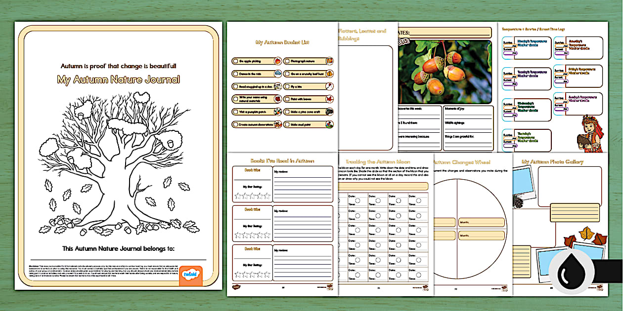 Autumn in Canada: My Autumn Nature Journal - Twinkl