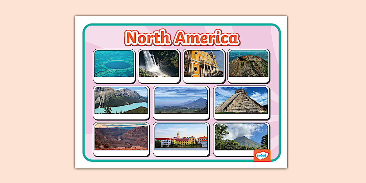 North America Photo Display Poster (teacher made) - Twinkl