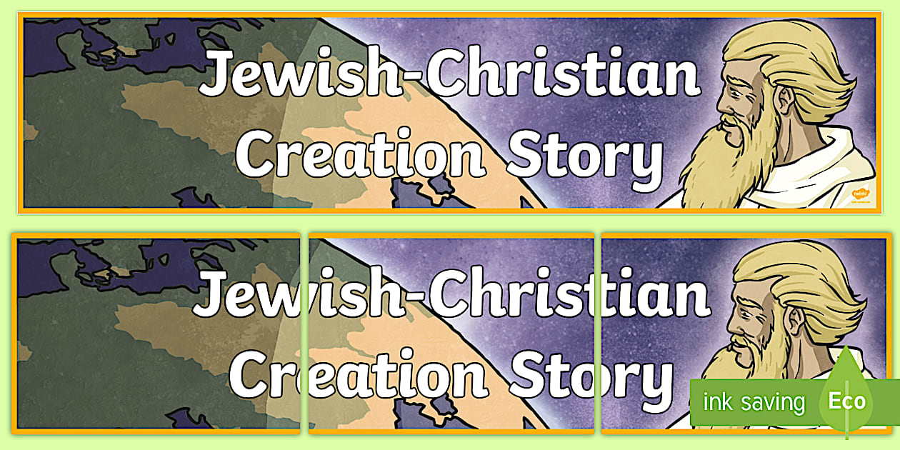 Jewish Christian Creation Story Display Banner - Twinkl