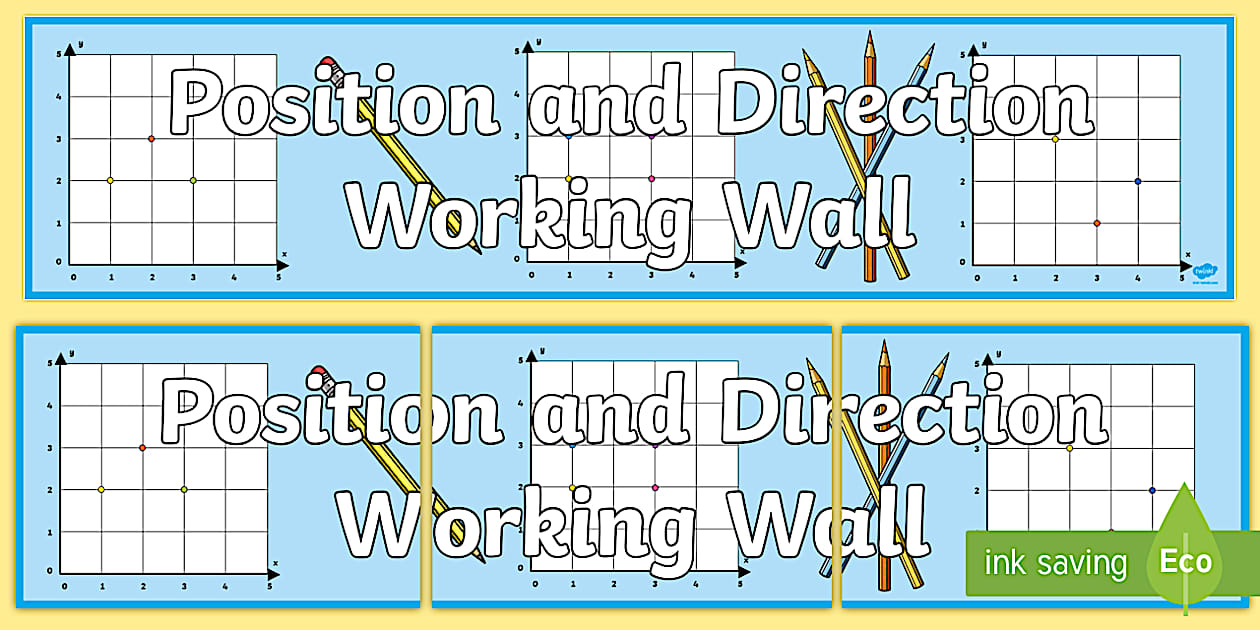 LKS2 Position and Direction Working Wall Display Banner