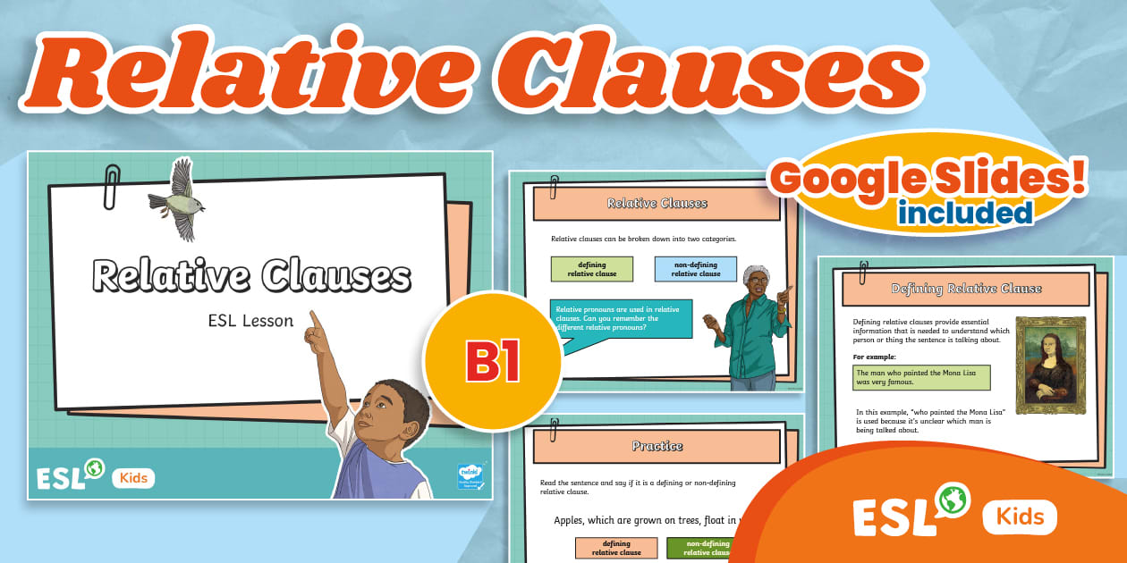 ESL Relative Clauses Lesson for Kids