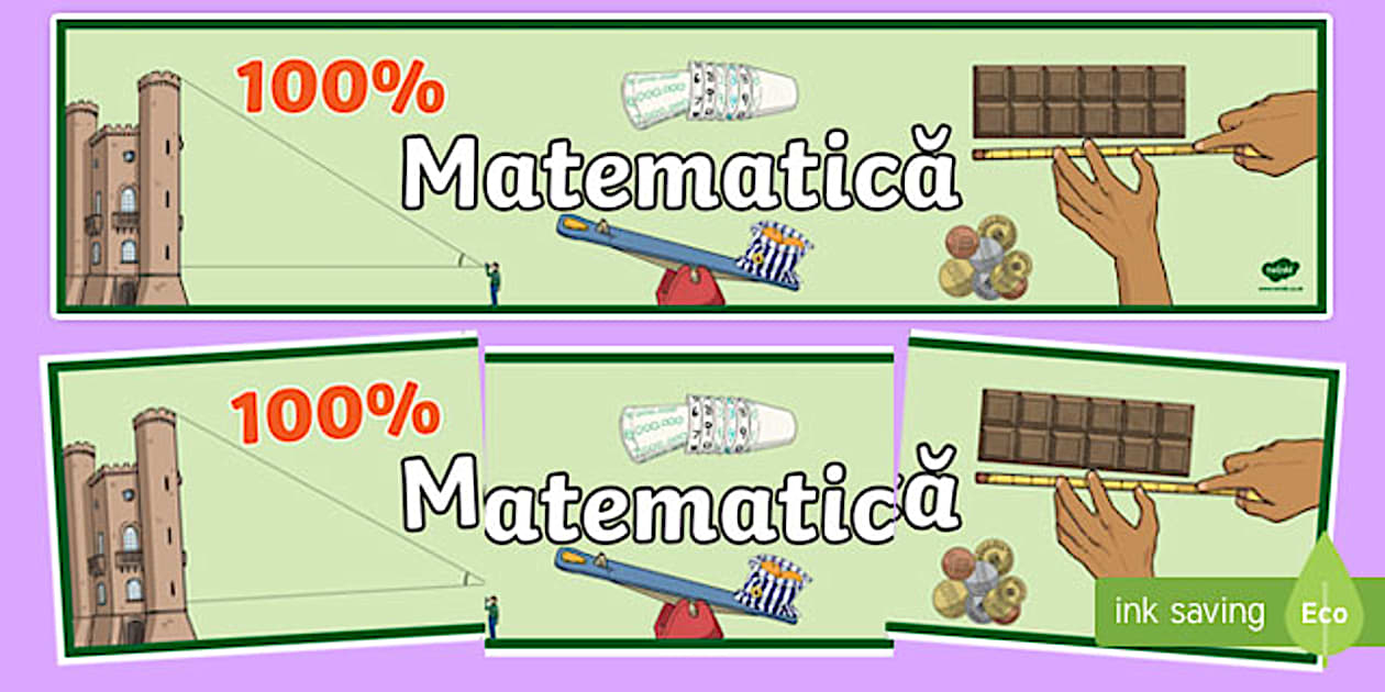 Matematică CCD - Banner (professor feito) - Twinkl