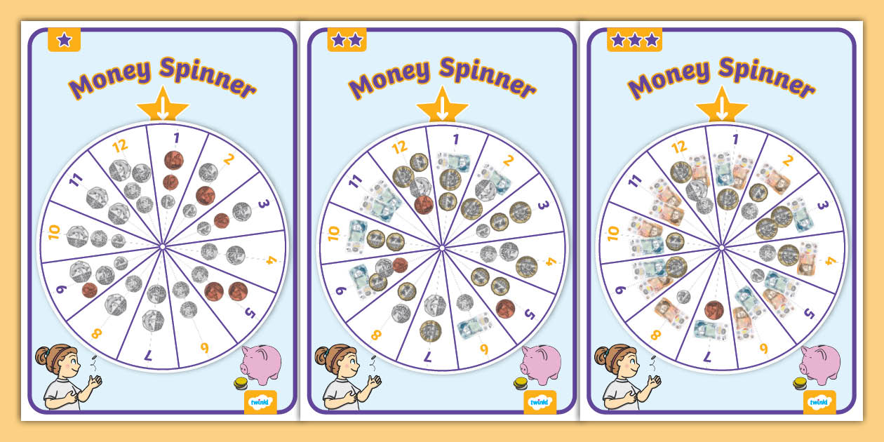Money Spinner Game | Twinkl Resources (Lehrer gemacht)