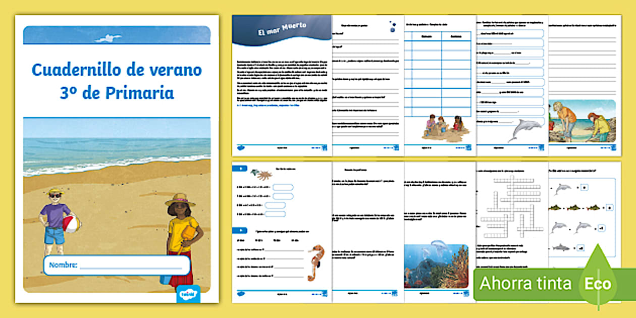 Cuadernillo de verano: 3º de Primaria - Twinkl