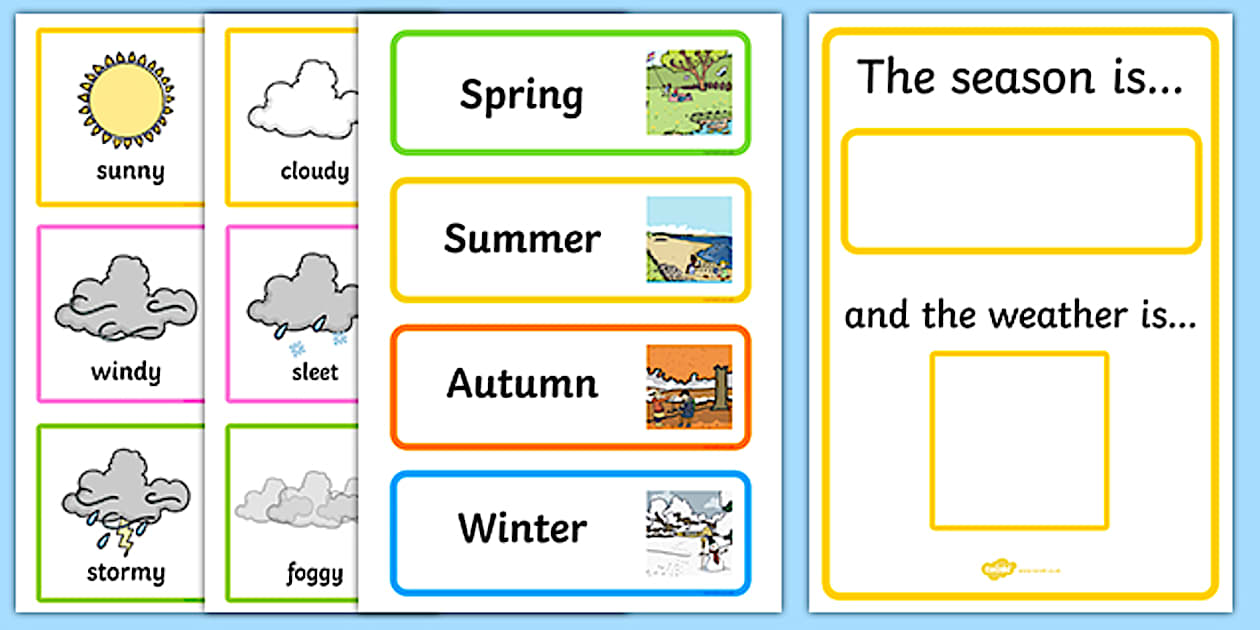 Weather and Season Calendar (Teacher-Made) - Twinkl