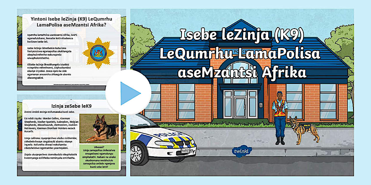 Isebe leZinja (K9) LeQumrhu LamaPolisa aseMzantsi Afrika