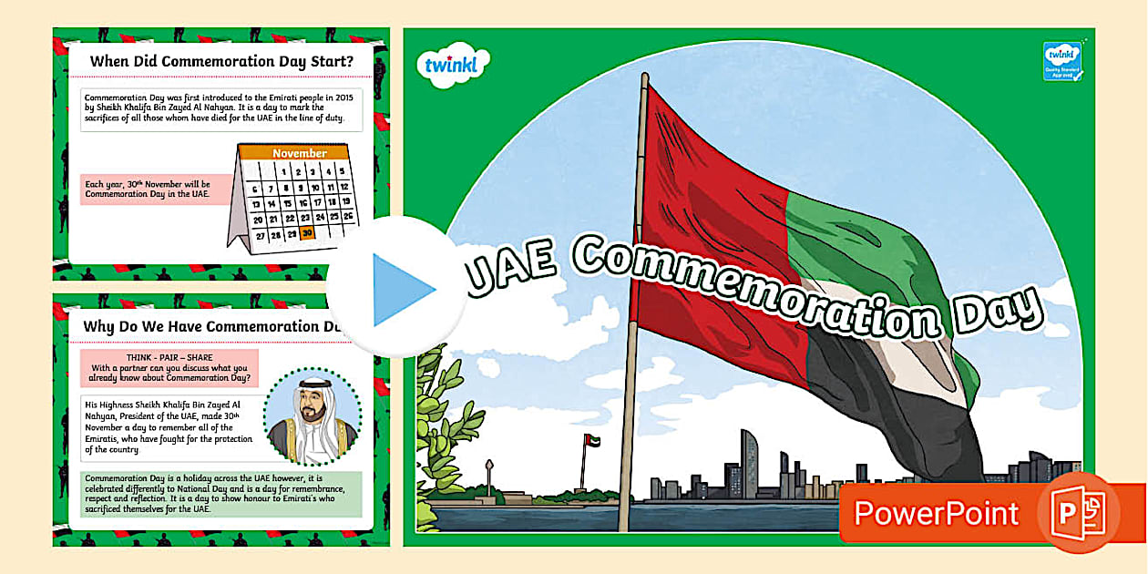 UAE Commemoration Day PowerPoint - Twinkl