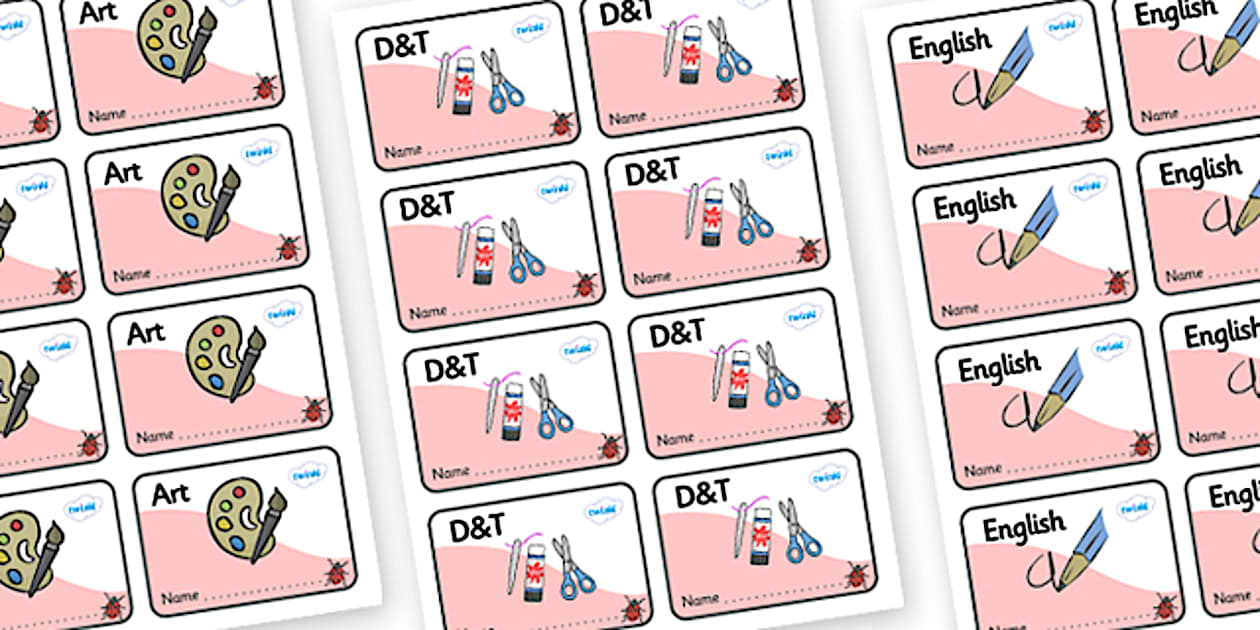 Ladybug Themed Editable Book Labels (Teacher-Made) - Twinkl